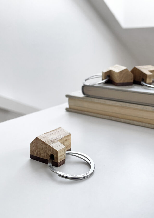 Wooden Keyring Design - Barbora Adamonytė