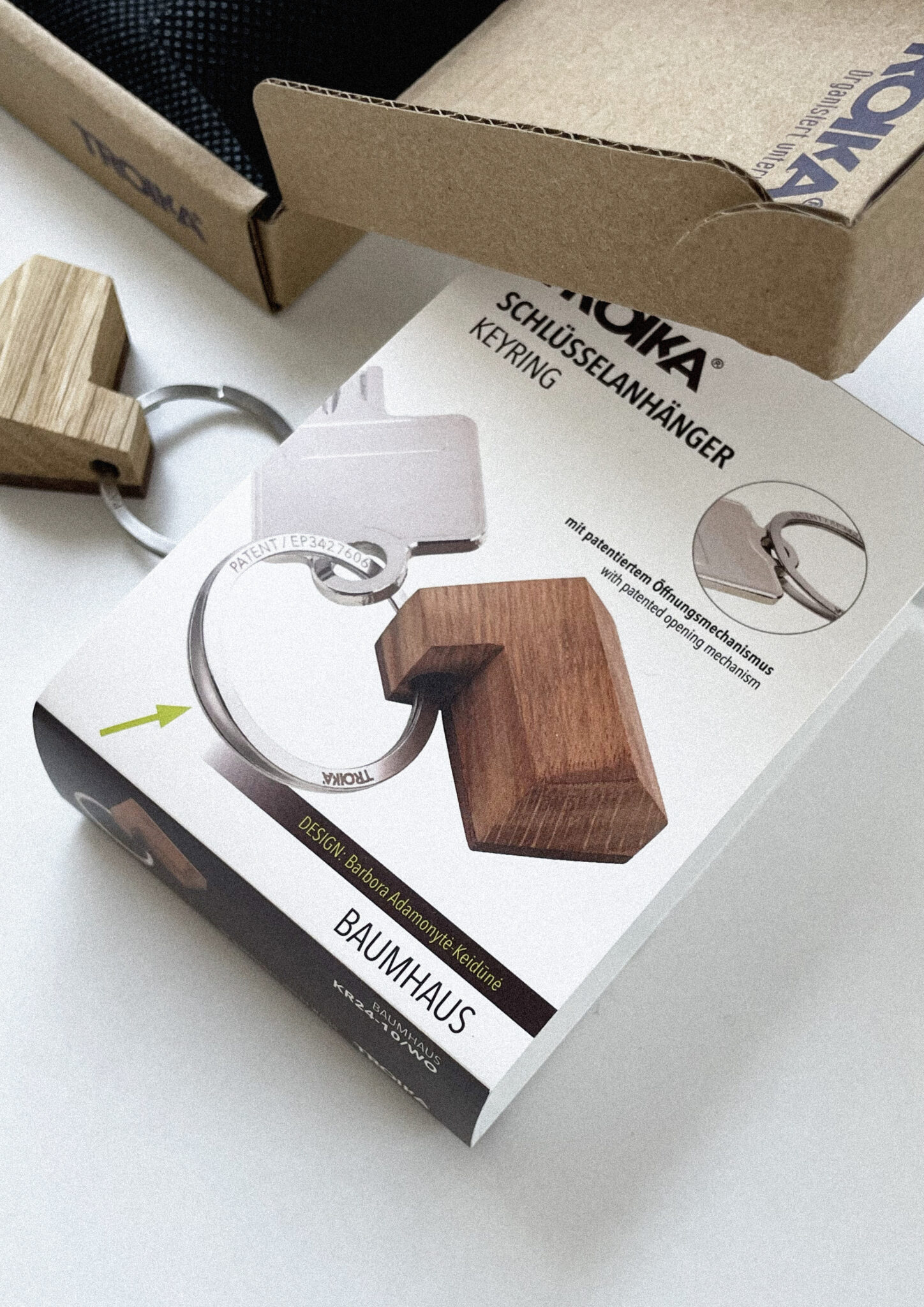 Wooden Keyring Design - Barbora Adamonytė